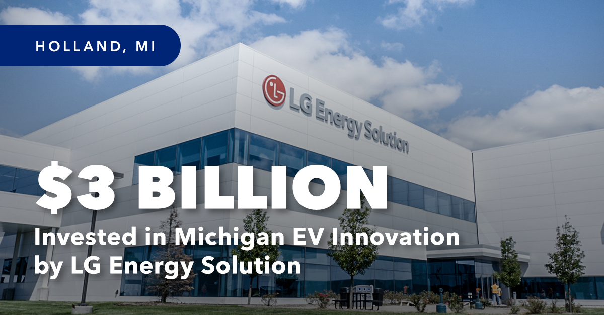 Michigan Wins $3 Billion Investment Powering New EV Production by LGES, Toyota | Michigan Business