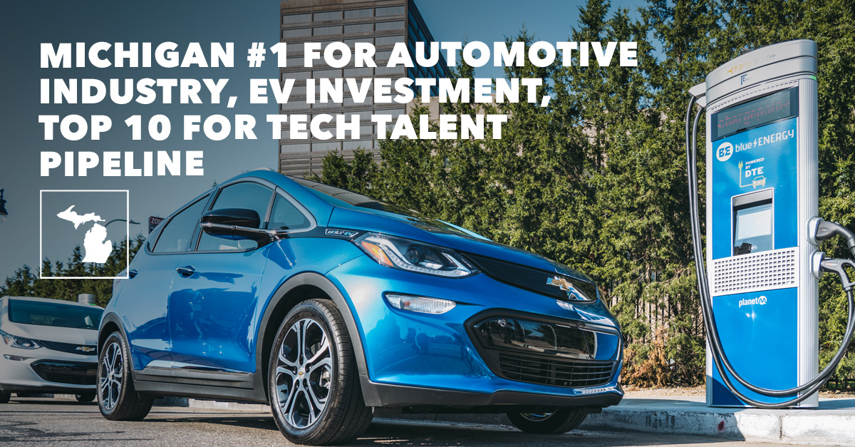 This Just In: Michigan #1 for Automotive Industry, EV Investment, Top ...